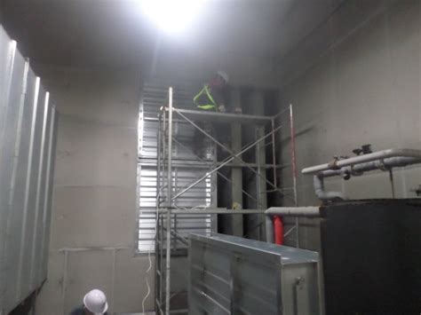 호텔발전실급기를 그릴에서 중력댐퍼로 교체하였습니다 공사후기 대흥파워텍