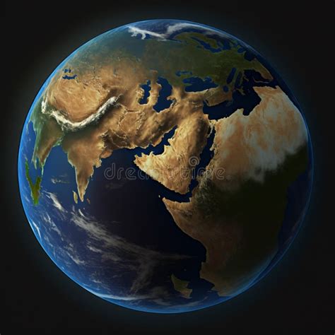 Earth And Sun Earth In Space Earth And Moon Stock Illustration