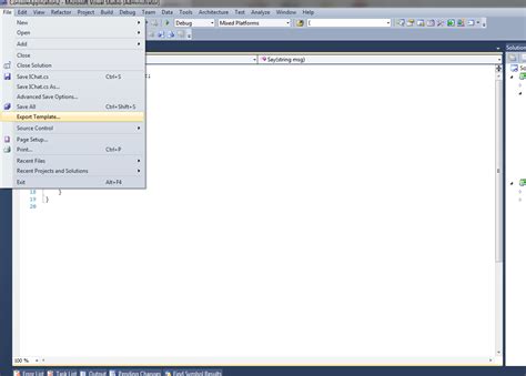 C Templatizing A Project In Visual Studio Stack Overflow