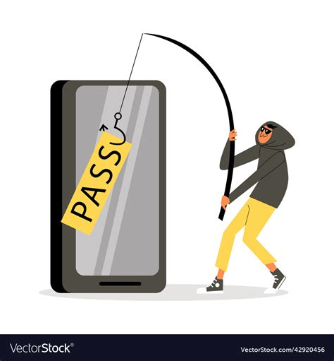 Attacker Hacker Accessing Private Information Vector Image