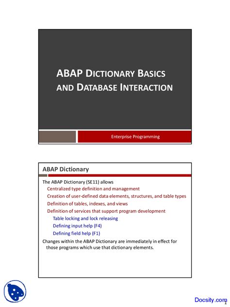 Data Dictionary E Commerce Lecture Slides Slides Fundamentals Of E Commerce Docsity