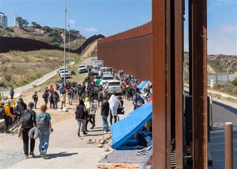 San Diego Activists Block Construction Of Border Wall Left Coast