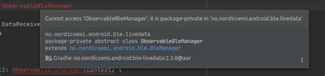 Kotlin Cannot Access Package Private · Issue 309 · Nordicsemiconductorandroid Ble Library · Github