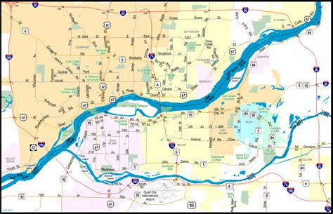 Quad City Region Map