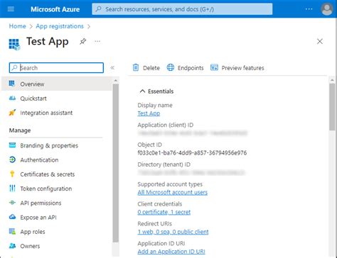 Configure Azure Oauth 20 Secrets Socrate Business Services
