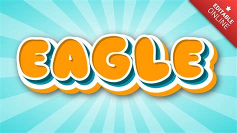 Eagle Text Effect Generator