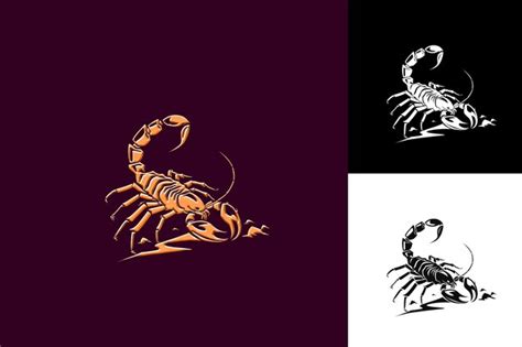 Scorpion Icon Stinger Shape With Armor Like Border Dangerous