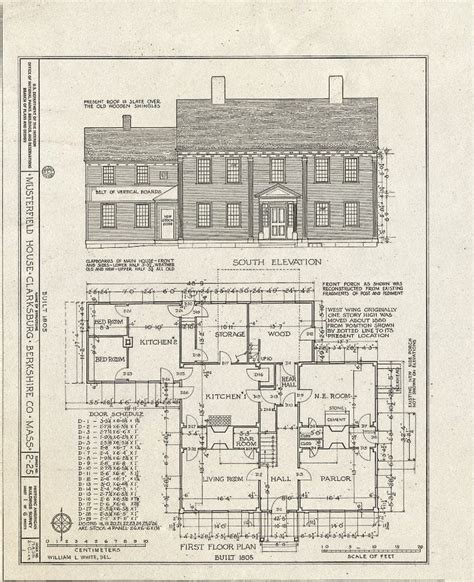Blueprint Habs Mass2 Clar1 Sheet 1 Of 6 Musterfield House Midd