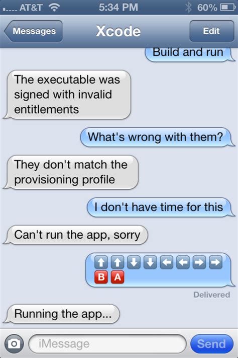 Texts From Xcode Rprogrammerhumor