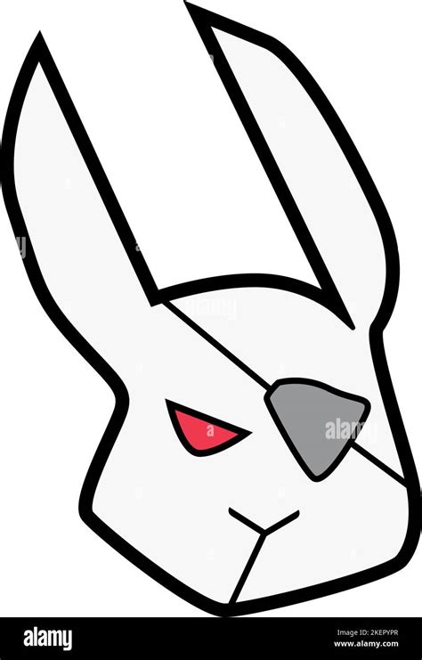 Evil Rabbit Head Drawing