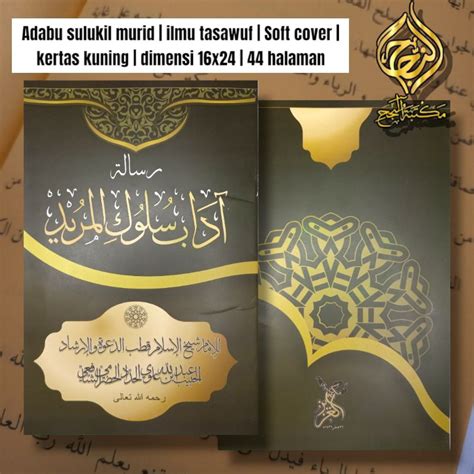 Jual Kitab Risalah Adab Sulukil Murid Shopee Indonesia