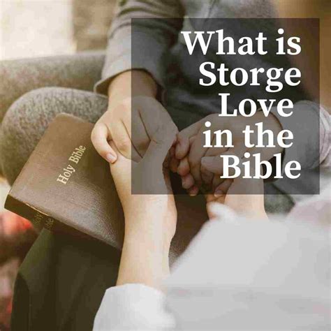 What Is Storge Love In The Bible Drgeorgej