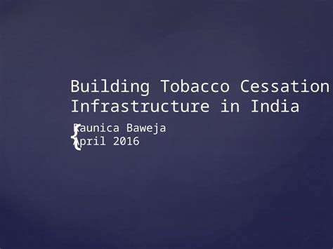 Pptx Tobacco Cessation Therapy India Marketing Strategy Dokumentips