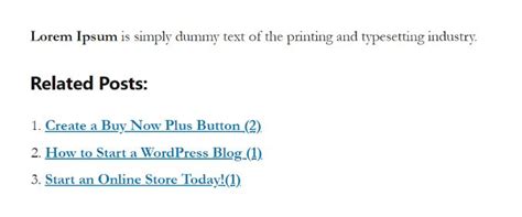 How To Display Related Posts In Wordpress Step By Step Related Post