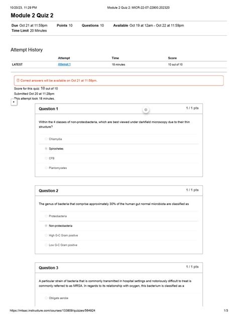 Module 2 Quiz 2 Micro 22 Pdf Protozoa Eukaryotes