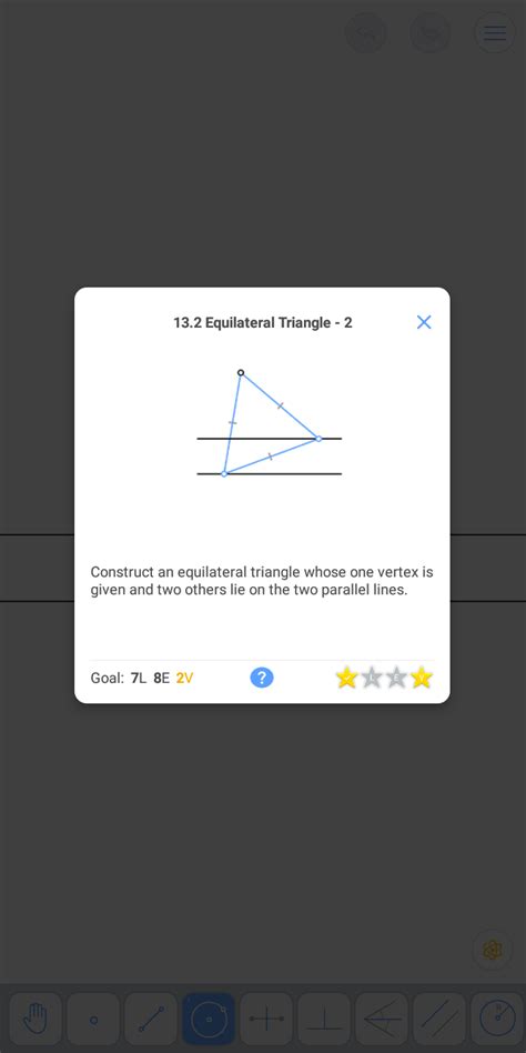 geometry how to construct an equilateral triangle whose one vertex is