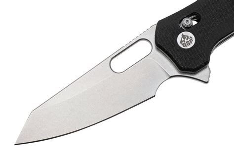 Qsp Knife Emu 164 A Stonewashed 14c28n Black Micarta Navalha