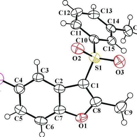 The Molecular Structure Of The Title Molecule With The Atom Numbering