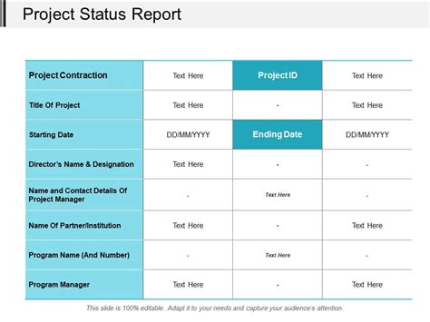 Project Status Report Ppt Powerpoint Presentation Infographics Deck