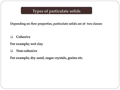 Ppt Properties Handling And Mixing Of Particulate Solids Powerpoint Presentation Id2788310