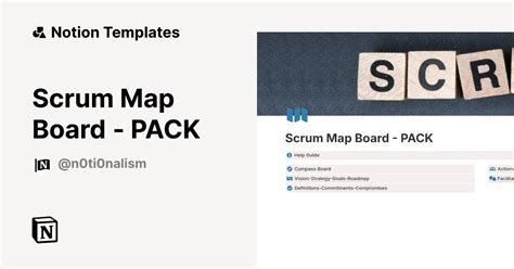 Scrum Map Board Pack Template By N0ti0nalism N0ti0nalize Your