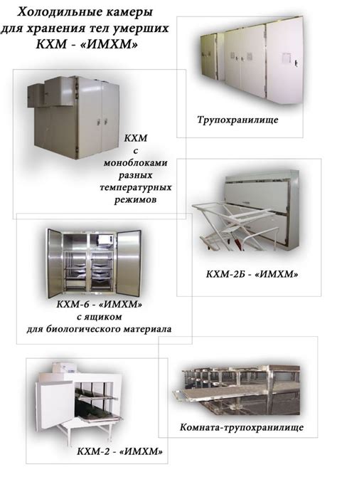 Оборудование для моргов: Холодильная камера КХМ-10