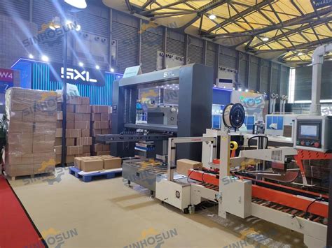 Smart Folding Gluing And Packing Production Line Box Palletizing Equipped Folder Gluer Packaging
