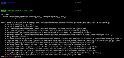`npm Run Watch` Doesnt Work · Issue 1769 · Laravelnova Issues · Github
