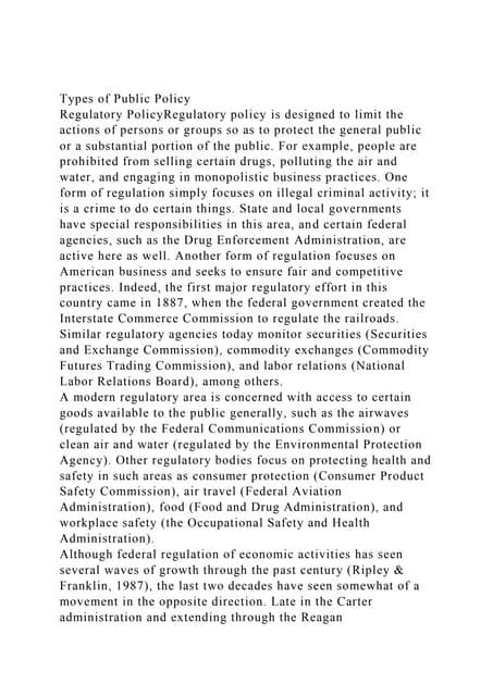 Types Of Public Policy Process Pptx Ppt