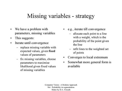 Missing Variable Problems Ppt Download