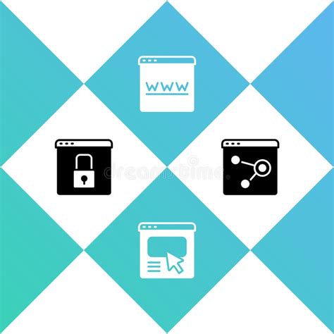 Set Ui Or Ux Design Browser Setting Window And Graph Chart Infographic Icon Vector Stock