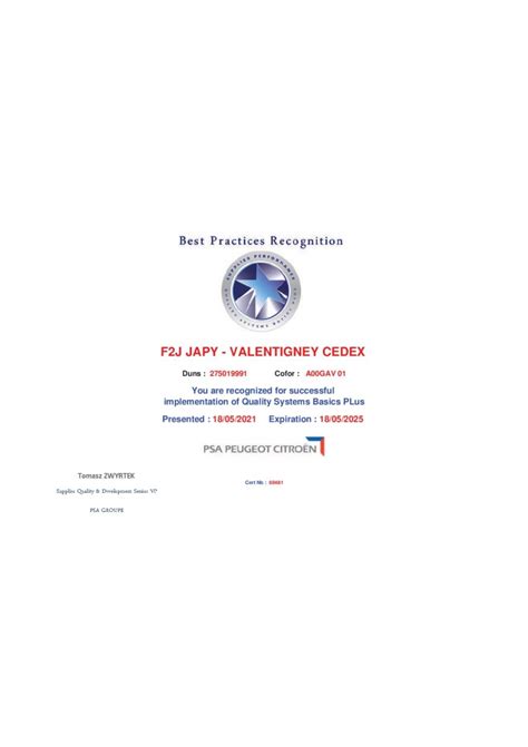 F2j Industry Our News F2j Japy Rated High By Psa