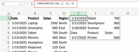Excel Take Function Extract Data From Arrays 2025 Guide