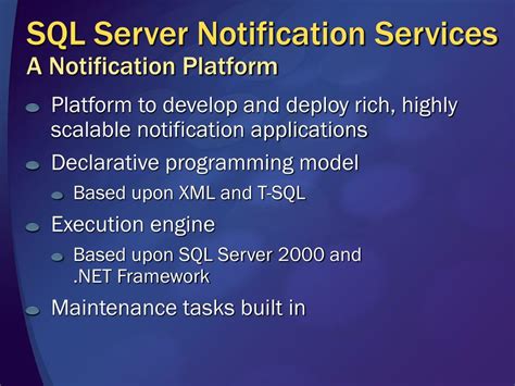 ppt solving business problems with sql server notification services