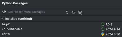Install Uninstall And Upgrade Packages PyCharm Documentation