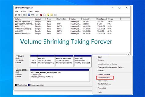 Volume Shrinking Taking Forever Top 5 Methods To Fix It Minitool Partition Wizard