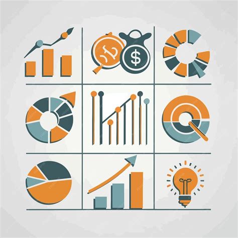 A Graphic Of A Chart With A Diagram Of A Graph And Graphs Premium Ai
