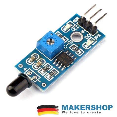 Ir Infrarot Flammen Feuer Brand Sensor Lm393 Ky 026 Arduino Raspberry Pi Makershopde