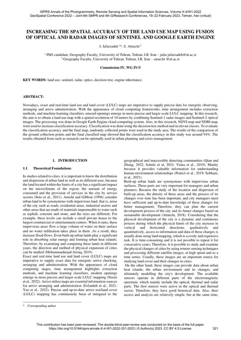Pdf Increasing The Spatial Accuracy Of The Land Use Map Using Fusion