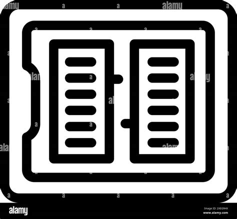 Line Art Icon Of A Computer Chip Representing Processing Power Stock Vector Image Art Alamy