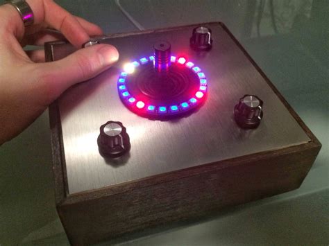QUADORBIT Handmade MIDI Controller With LED Joystick And Knobs Etsy