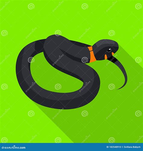 Vector Design Of Serpent And Reptile Icon Web Element Of Serpent And Tongue Stock Vector