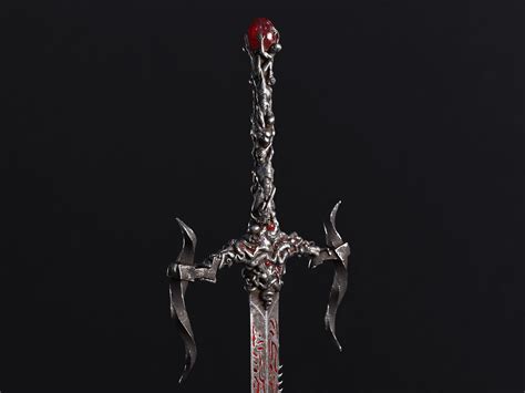 3d Model Stormbringer Chaos Sword Vr Ar Low Poly Cgtrader