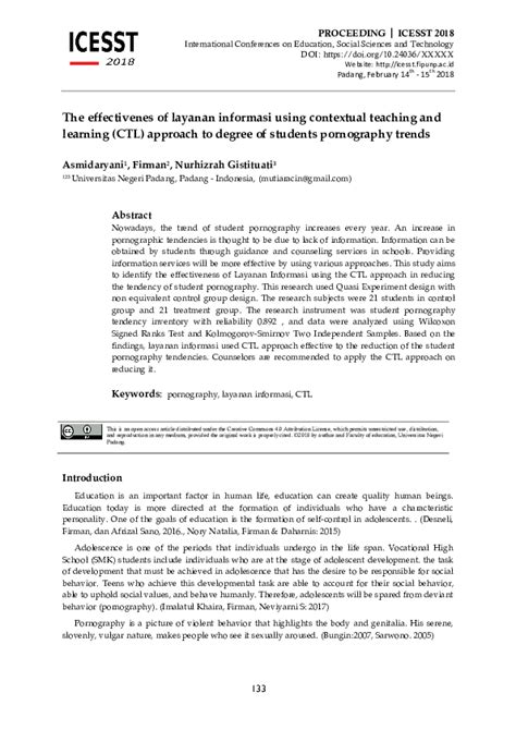pdf the effectivenes of layanan informasi using contextual teaching