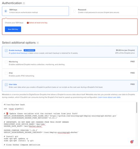 install sourcegraph on digitalocean sourcegraph docs