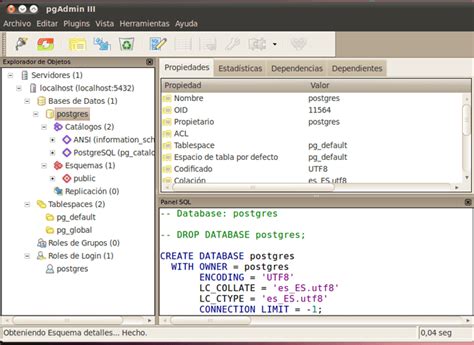 instalar el motor de base de datos postgresql 8 4 en linux ubuntu 10