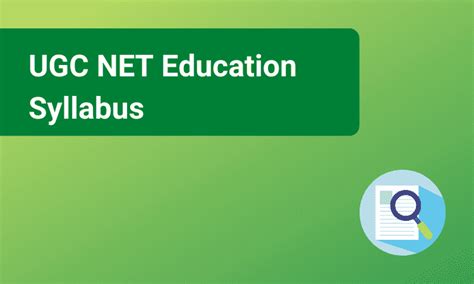 UGC NET Education Syllabus In Hindi English