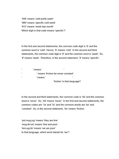 Coding And Decoding Pdf