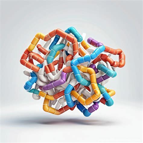 Protein Folding Illustration Stable Diffusion Online