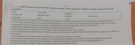 EPP Panuto A Sagutin Kung Ano Ang StudyX